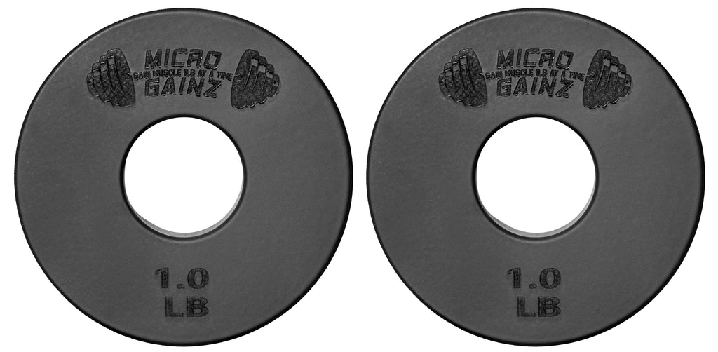 Micro Gainz Standard 1-Inch Center Hole Fractional Weight Plates Pair