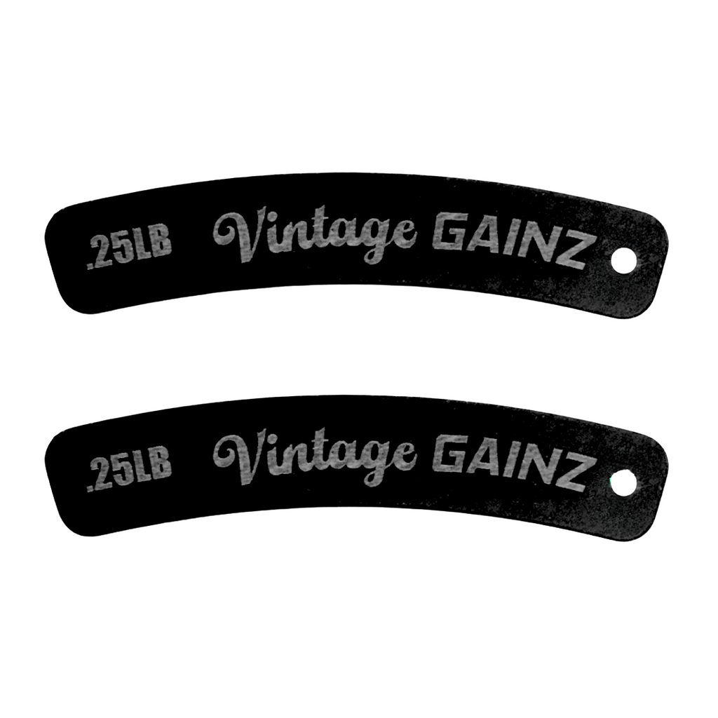 Vintage Gainz .25LB Magnetic Weight Plate Set