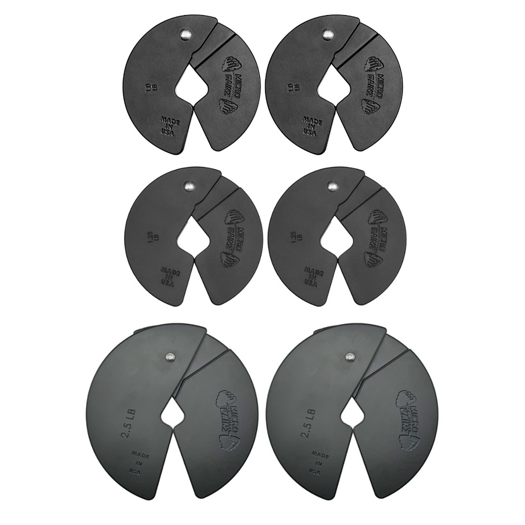 Micro Gainz Triple Pack of 1LB, 1.25LB, & 2.5LB Dumbbell Fractional We