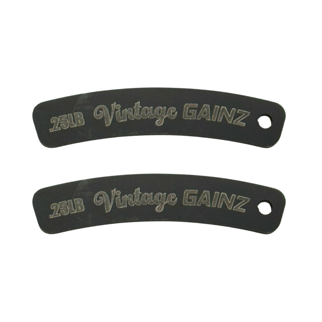 Vintage Gainz .25LB Magnetic Weight Plate Set