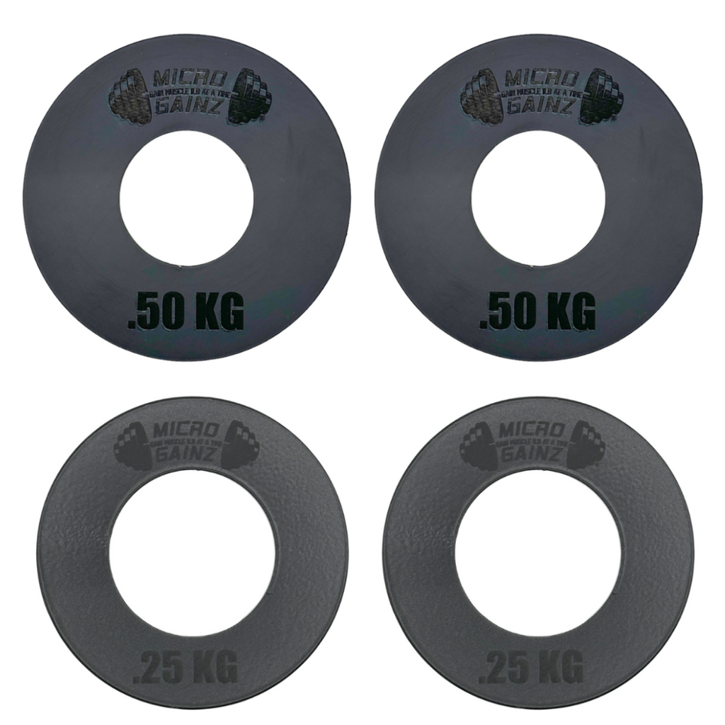 Micro Gainz Olympic Size Kilogram Fractional Weight Plates Set of 4 St