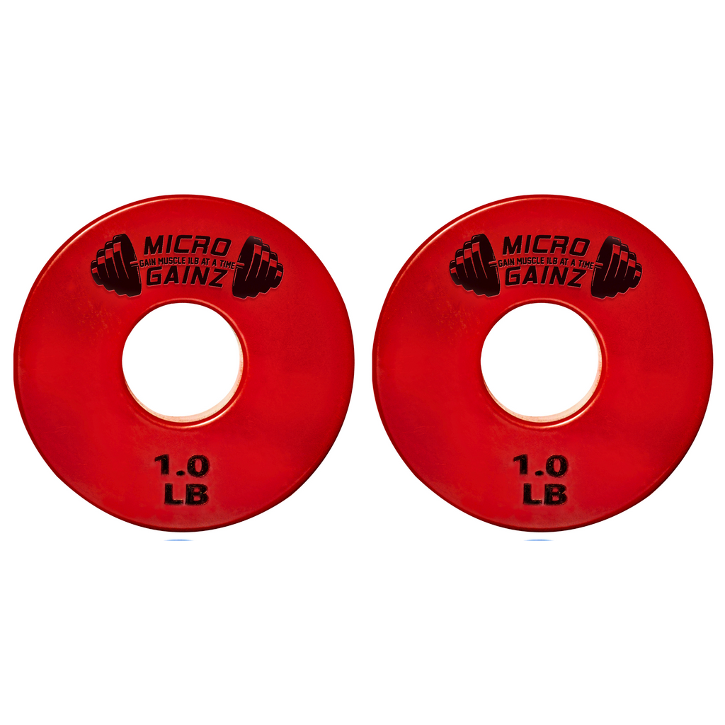 Micro Gainz Standard 1-Inch Center Hole Fractional Weight Plates Pair